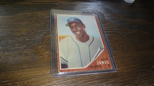 1962 TOPPS # 186 MACK JONES BASEBALL CARD | eBay