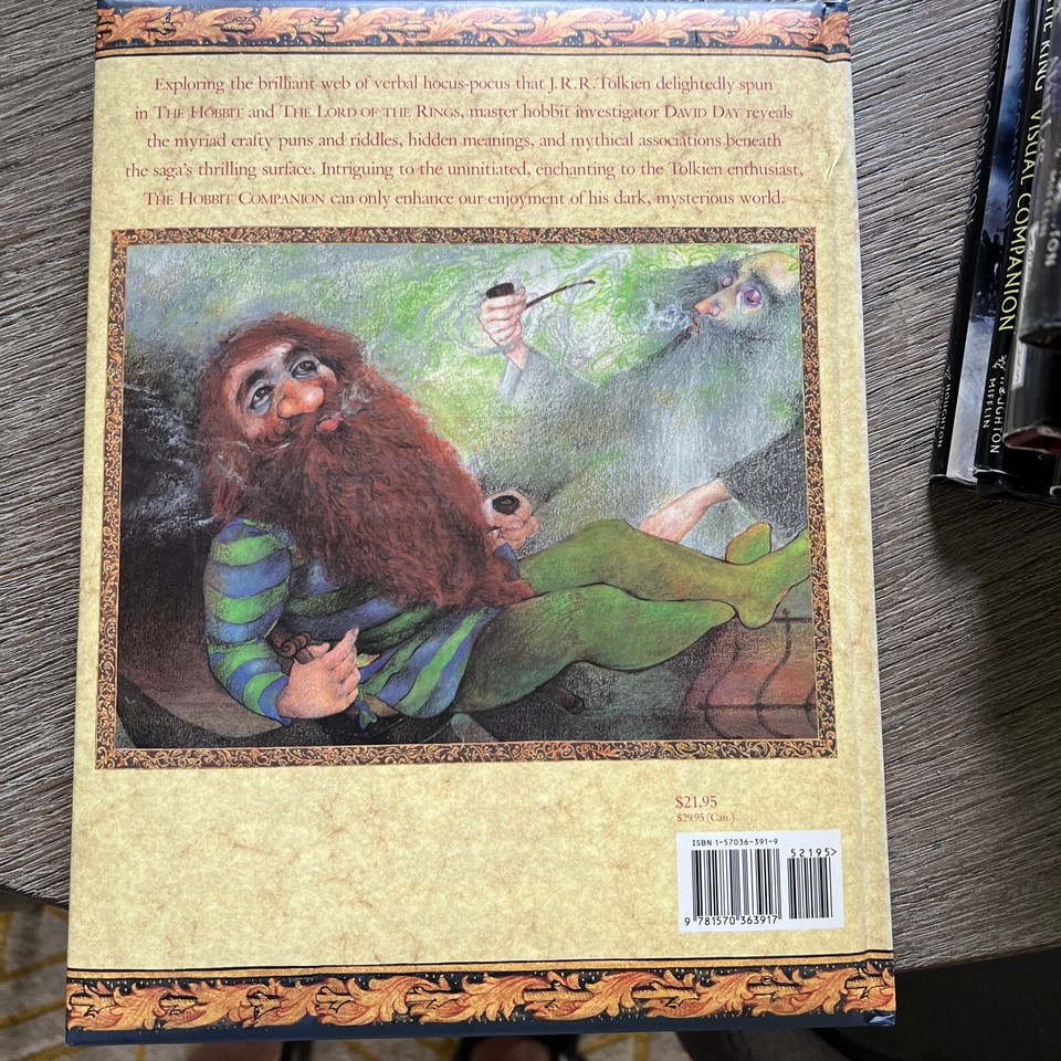 HOBBIT Companion by David Day, 1997, Hardcover Illustrated by Lidia ...