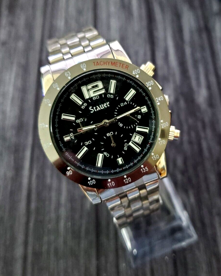 New In Box Stauer 38061 Jet Setter Chronograph Mens Watch | eBay