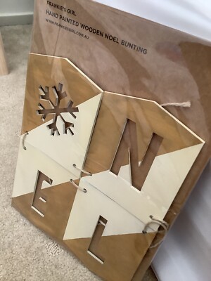 Noel Christmas Wooden Bunting Decoration | eBay Australia