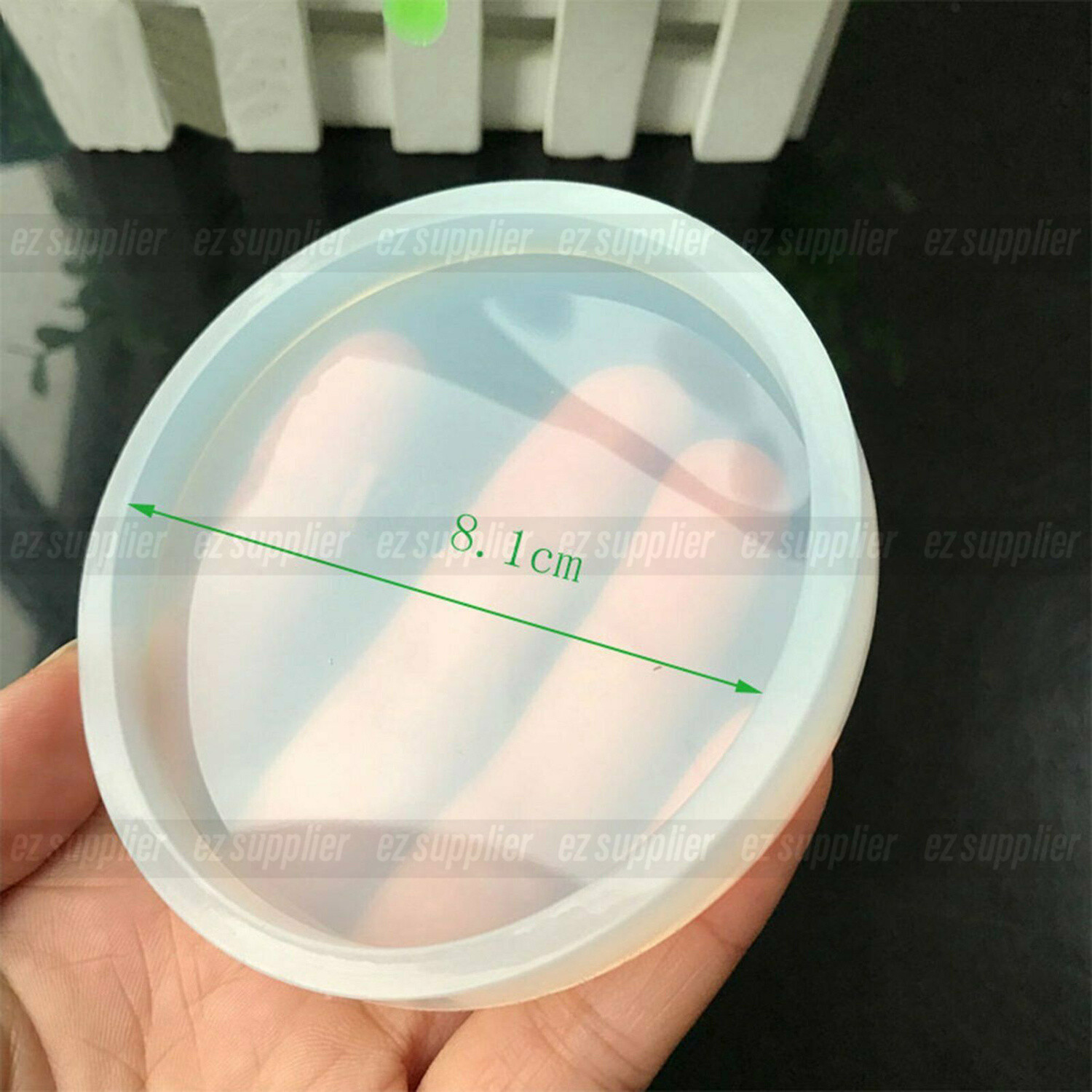 Coaster Resin Casting Mould Epoxy Mold Silicone DIY Jewelry Agate Making Craft H | eBay