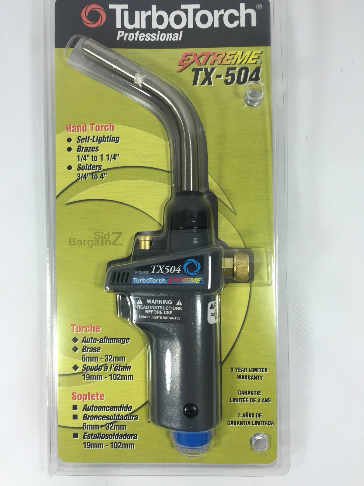 TurboTorch Professional EXTREME TX-504 Self-Lighting Torch For Gas ...