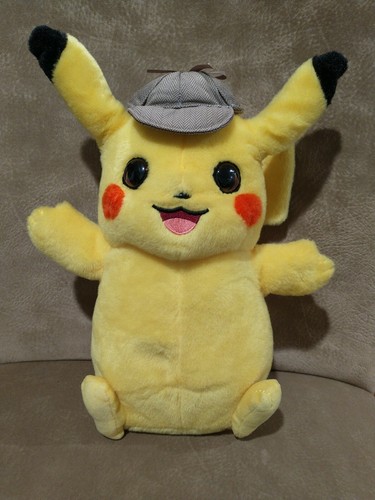 Detective Pikachu Movie Talking Pokemon Interactive Plush 2 Voice Modes ...