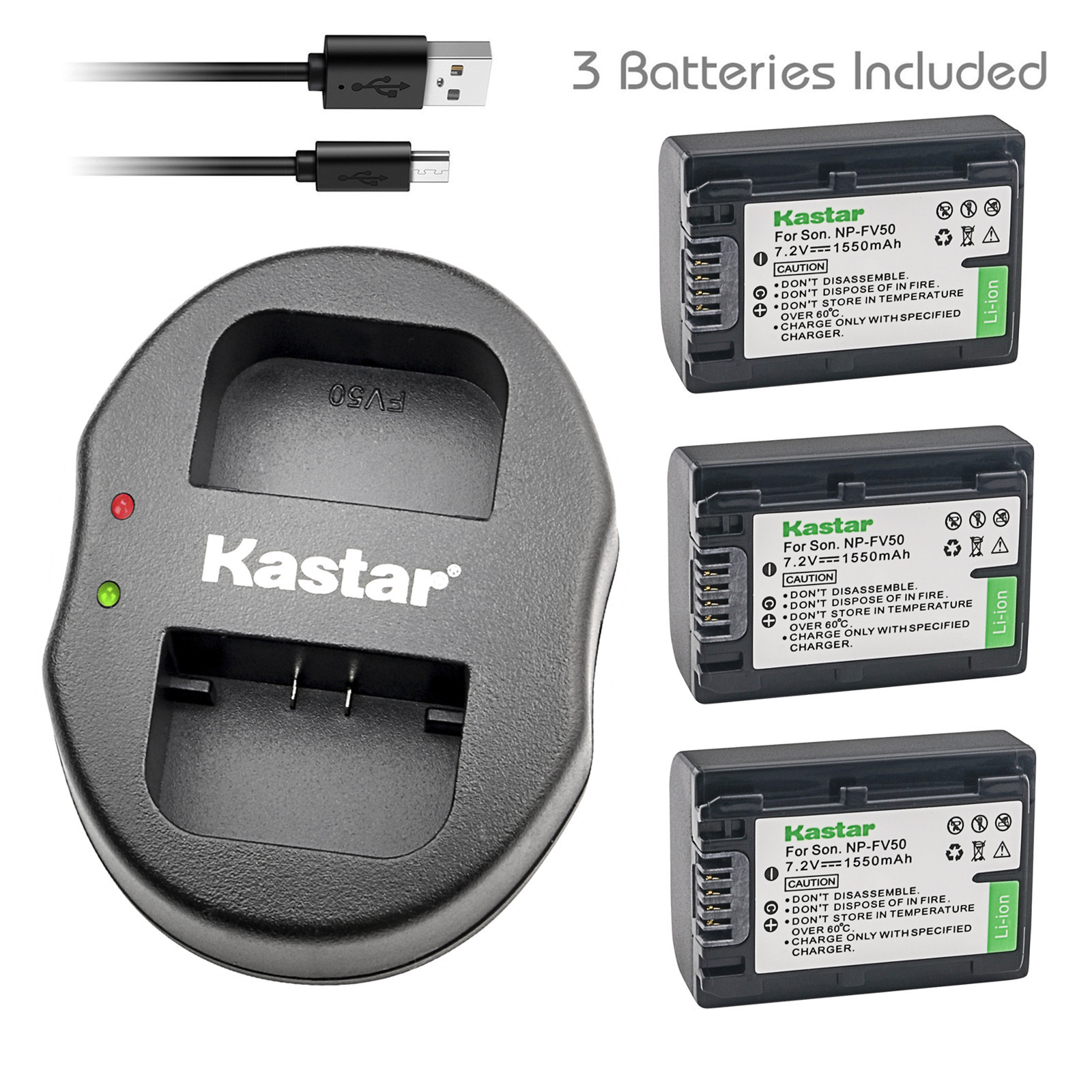 Kastar Battery Dual Charger for Genuine Sony NP-FV30 NP-FV50 OEM AC-VQH10 BC-TRV | eBay