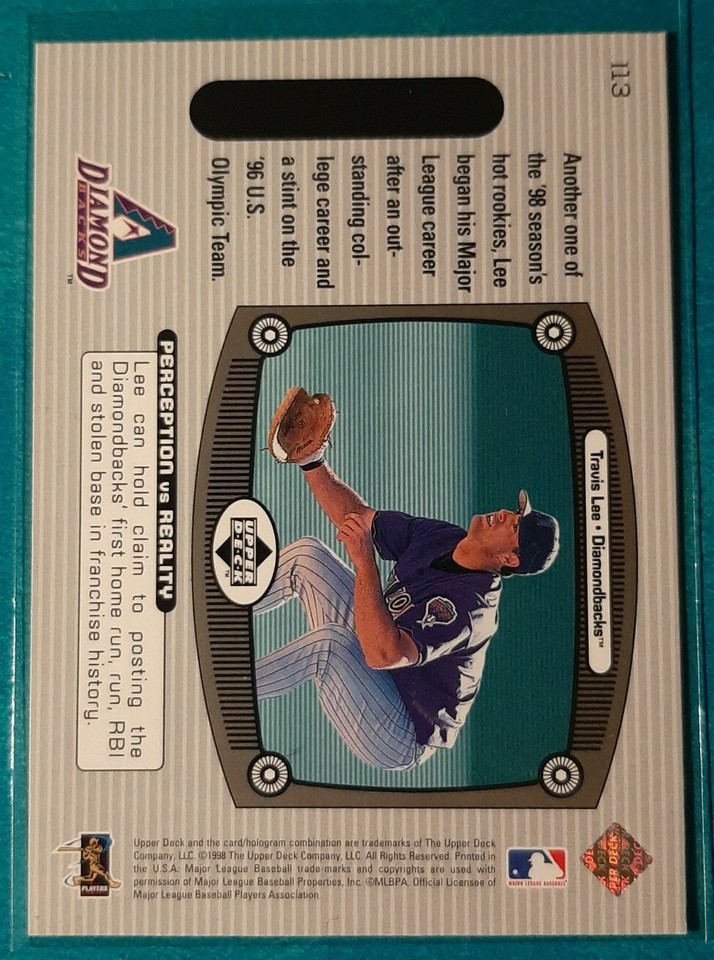 1999 UPPER DECK IMMACULATE PERCEPTION TRAVIS LEE #13 ARIZONA ...