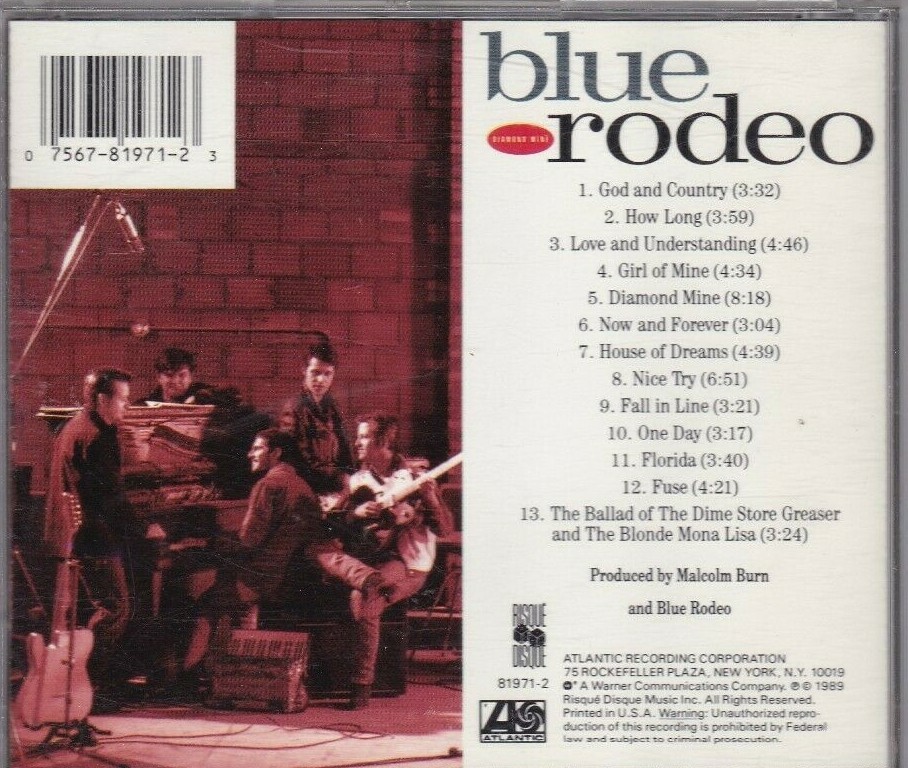 Diamond Mine by Blue Rodeo (CD, 1989, Atlantic) GOOD CONDITION | eBay
