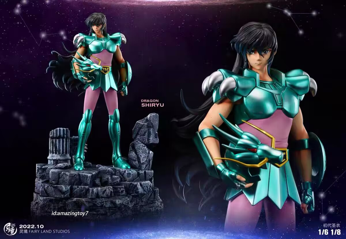FairyLand Studio Saint Seiya Dragon Shiryu Resin Model Statue 1/6 Scale ...