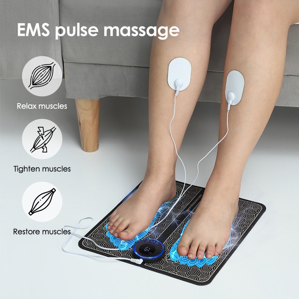 Ryoku EMS Pulse Massage Muscle Pain Relax Machine Electric Massager Mat ...