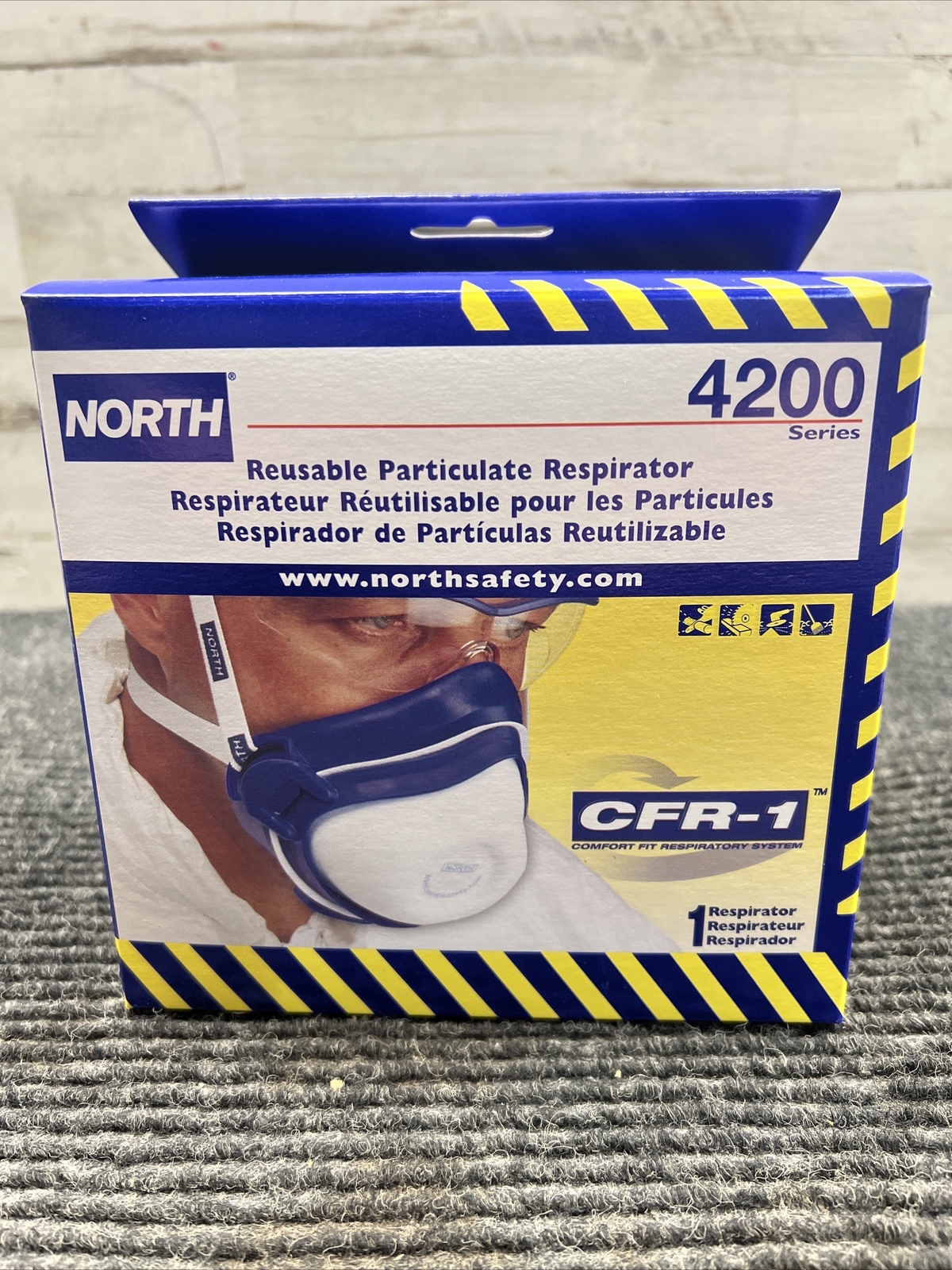 NEW North Honeywell 4200L CFR-1 Respirator NIOSH N95 Mask LARGE | eBay