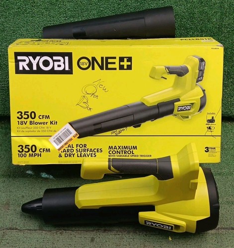 Ryobi One+ 18V 350CFM Blower Kit PCLLB01K - NEW OPEN BOX, TOOL ONLY ...