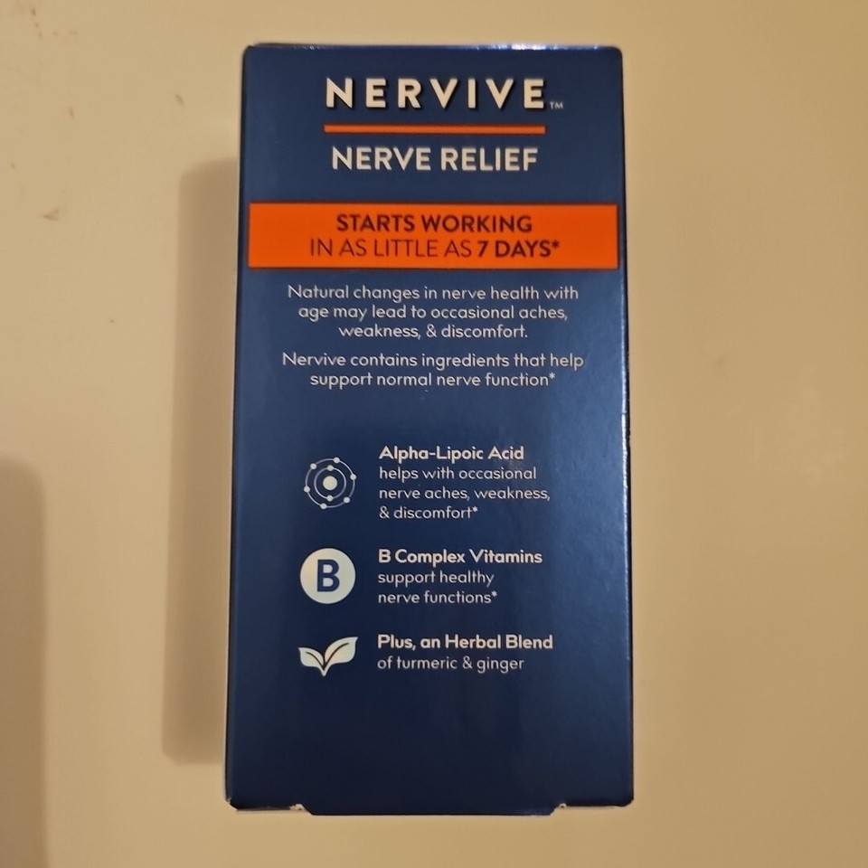 Nervive Nerve Relief Dietary Supplement 30 Tablets Exp 2028+ | eBay