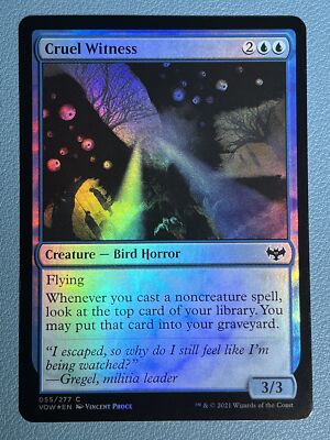 MTG Cruel Witness Foil Innistrad VOW NM | eBay
