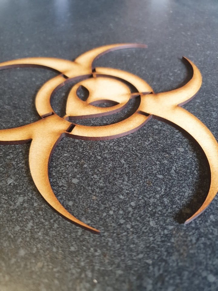 Skinwalker Ranch Logo in MDF 200mm at widest point alien UFO UAP | eBay UK
