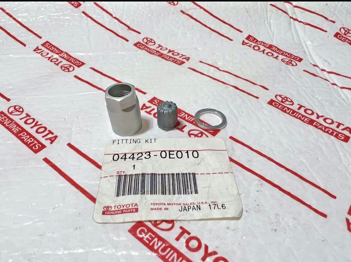 NEW GENUINE OEM TOYOTA TPMS SENSOR TIRE PRESSURE VALVE FIT KIT 04423 ...