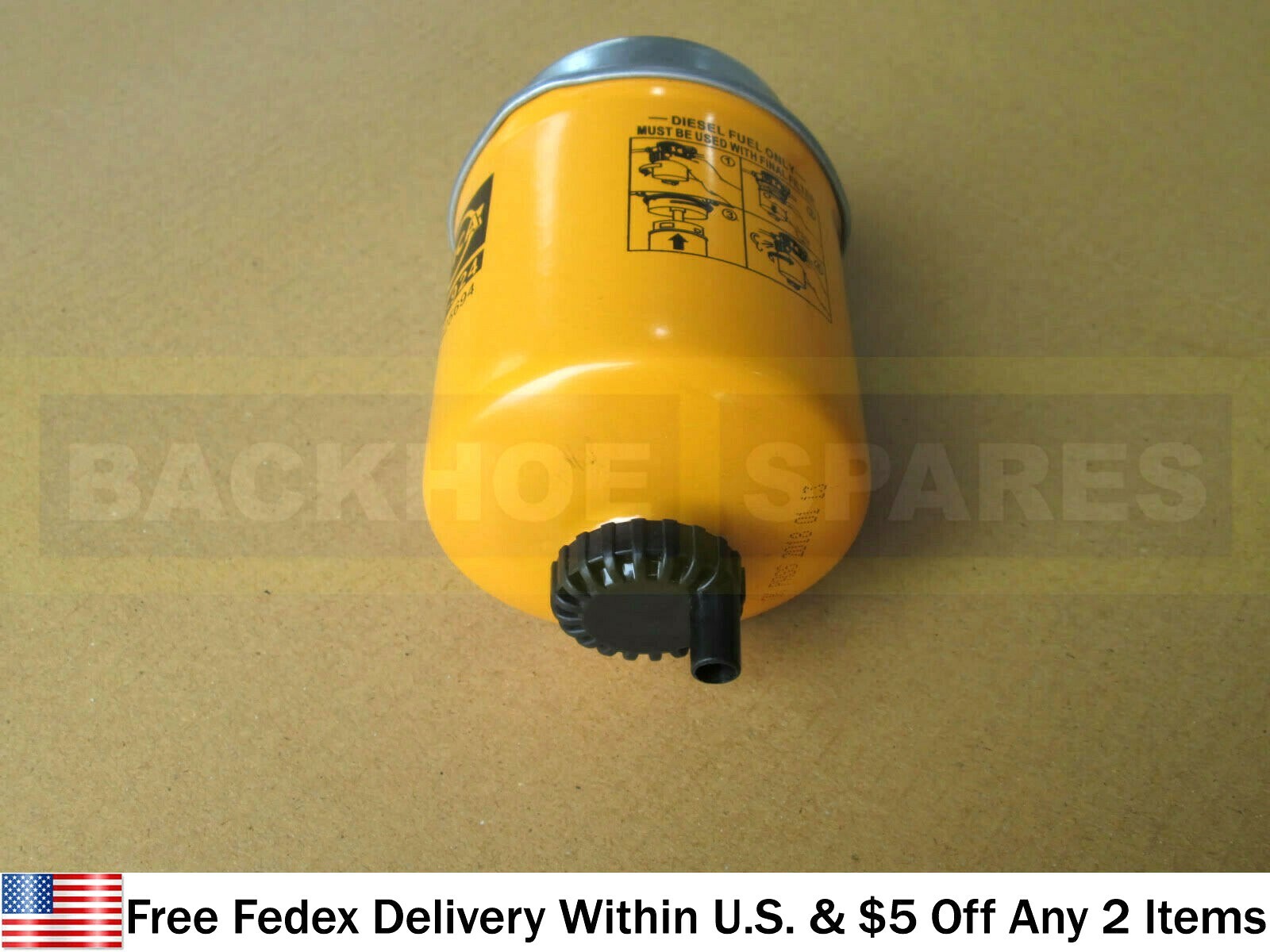 JCB PARTS - ELEMENT FUEL FILTER PRIMARY SEDIMENTER (PART NO. 32/925694 ...