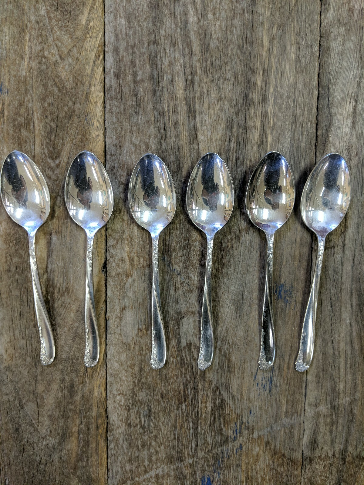 ELDAN Nickel Silver Flatware / Silverware - ELD22 - Japan - 6 Teaspoons ...