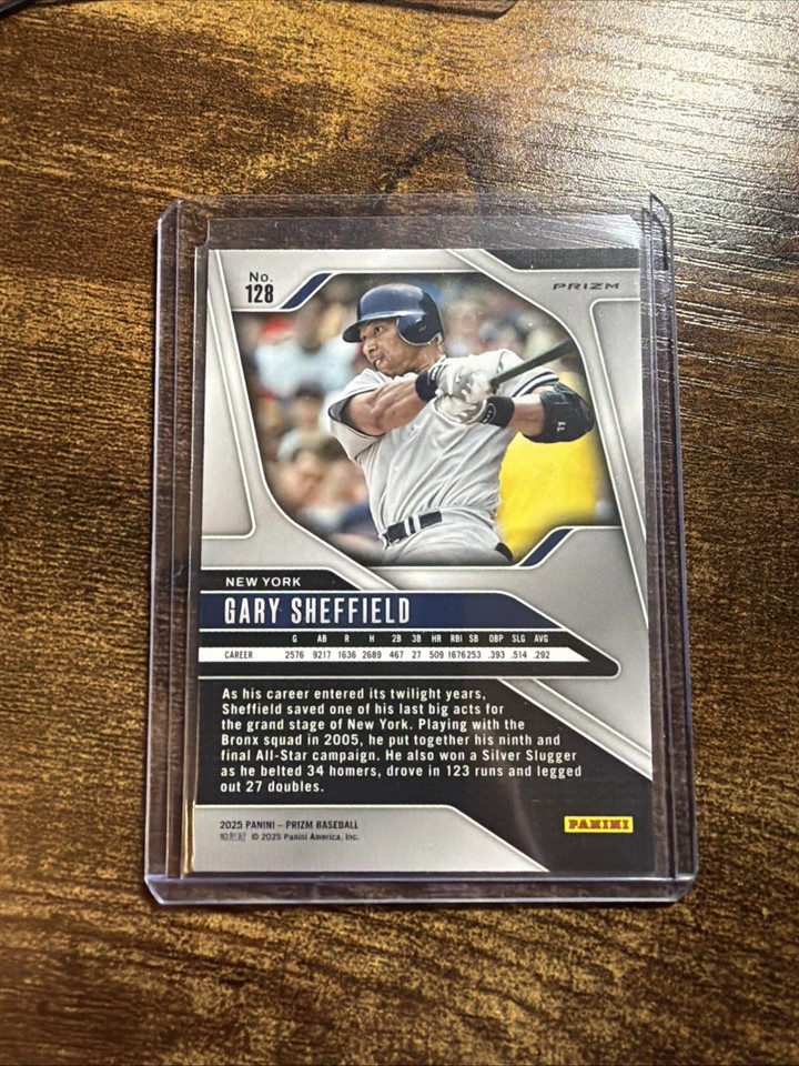 GARY SHEFFIELD SILVER PRIZM 2024 PANINI PRIZM BASEBALL | eBay UK