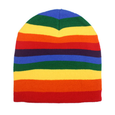 Rainbow Beanie Hat - Colorful Soft Warm Daily Headwear Cap | eBay