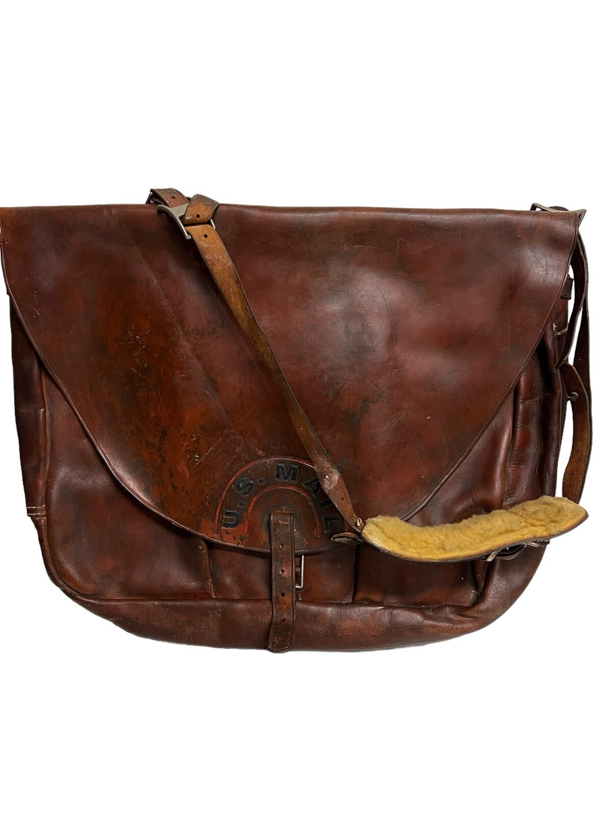 VTG Rare USPS US Leather Mail Postal Carrier Messenge… - Gem