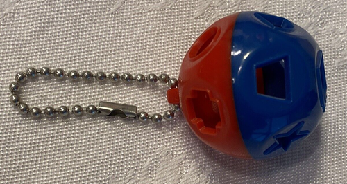 Vintage NOS Tupperware Keychain Fob Ring Puzzle Red Blue Ball Hong Kong ...
