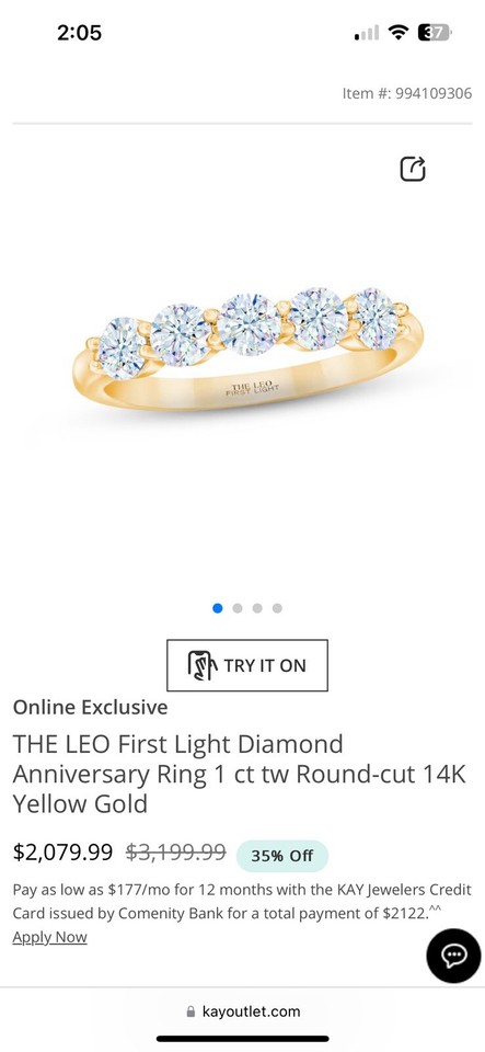 leo first light diamond ring | eBay