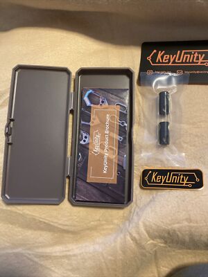 KeyUnity KA07 Black Titanium Swivel Keyring Connetor , Anti Keychain | eBay