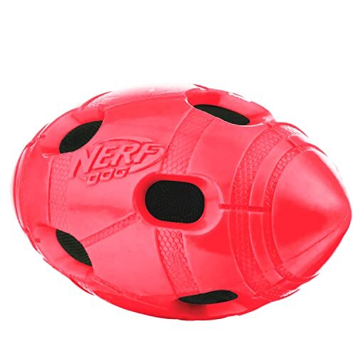 Rubber Football Dog Toy with Interactive Squeaker and Crunch ...