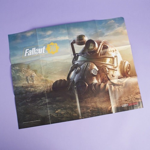 Loot Gaming Crate EXCLUSIVE Fallout 76 Folded Poster Catalog Power ...