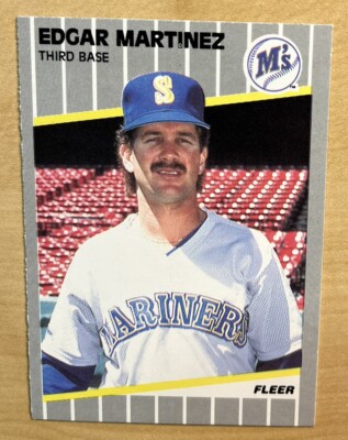 Edgar Martinez 1989 Fleer Rookie Card #552, MINT | eBay