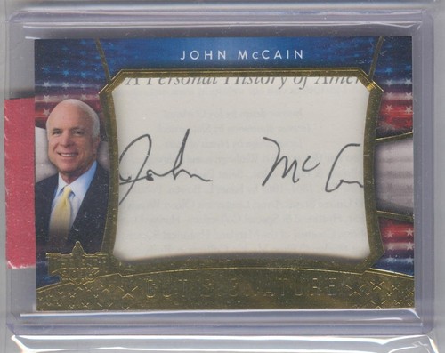 John McCain 2017 Decision 2016 Update Cut Signature Autograph Auto | eBay