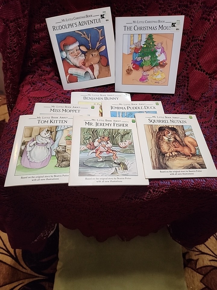 My Little Book Lot 8 Book Set Beatrix Potter Miss Moppet Tom Kitten -Y ...