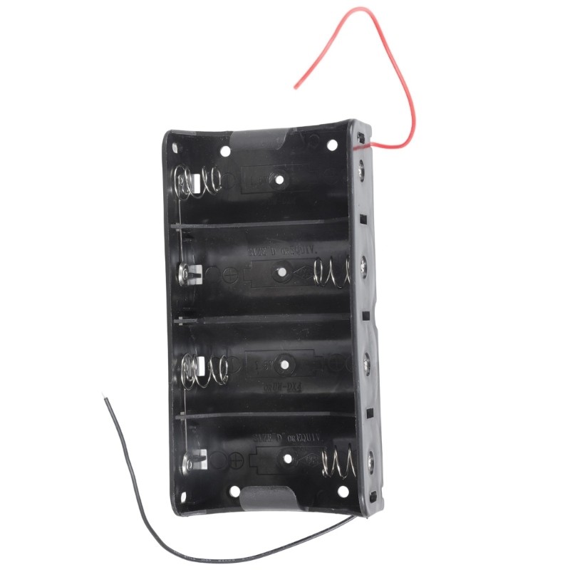 Shock Resistant LR20 D Plastic Battery Box Secure for Home Electronics ...