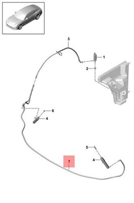 Genuine PORSCHE Hose Headlight Washer System Bumper Connection Point ...