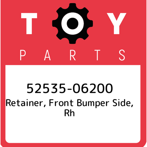 52535-06200 Toyota Retainer, front bumper side, rh 5253506200, New ...