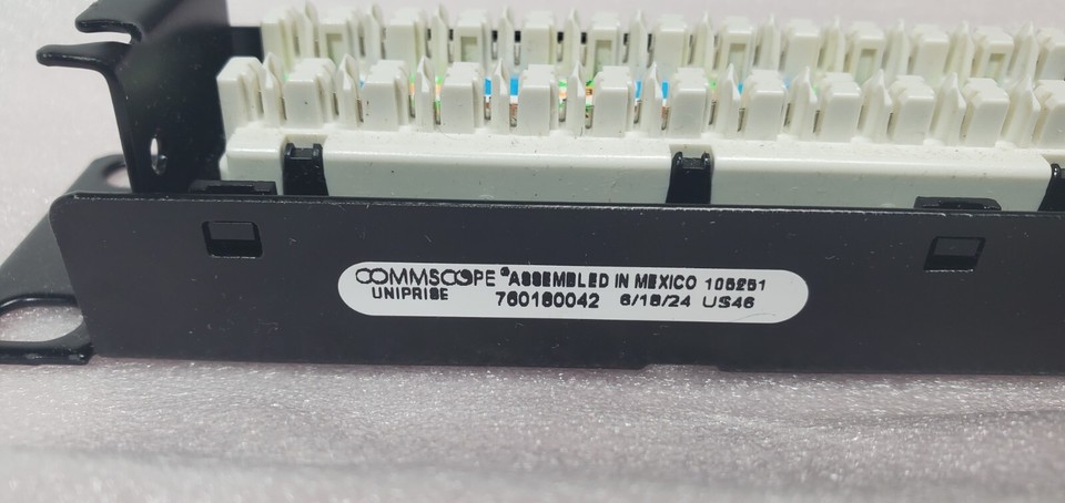 COMMSCOPE UNIPRISE SOLUTIONS UNP-6A-DM-1U-24 76018042 24 Port Patch ...