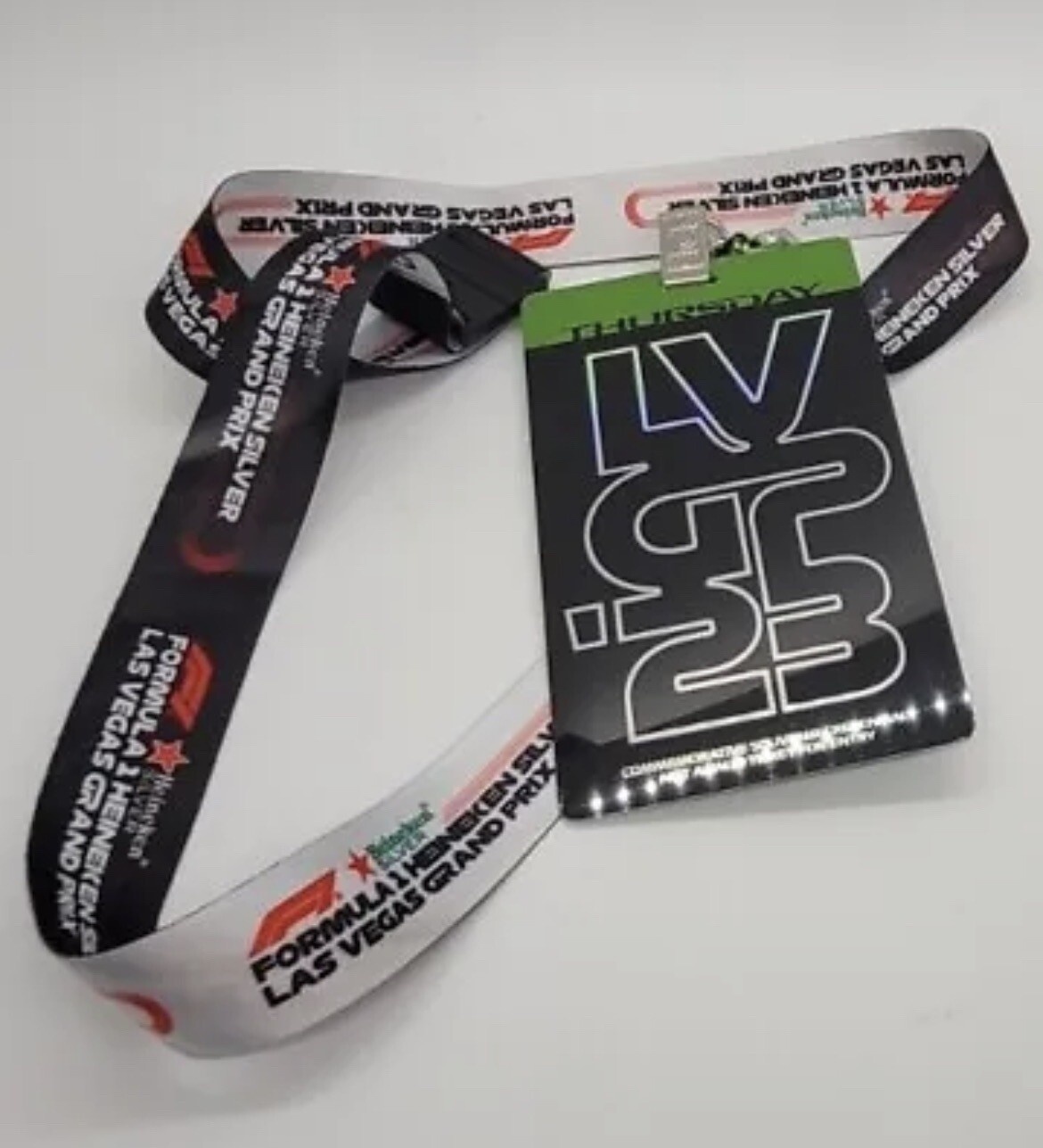 Formula 1 F1 Las Vegas 2023 Thursday Grand Prix Heineken Ticket/Pass Lanyard | eBay