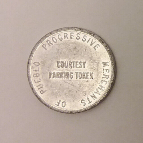 Pueblo Colorado Aluminium Parking Token 21mm | eBay