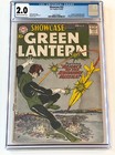 Showcase #22 CGC 2.0 1st Appearance of Hal Jordan & Silver Age Green Lantern! | eBay