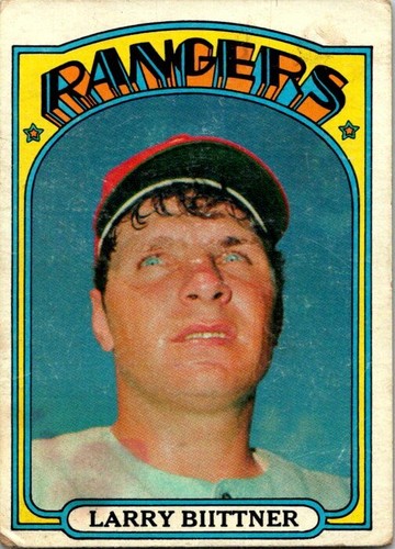 1972 Topps Baseball Card Good #122 Larry Biittner Rangers | eBay