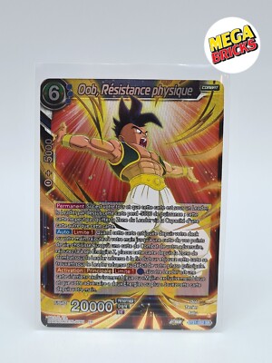 CARTE DBS CARD GAME FR OOB RESISTANCE PHYSIQUE REF BT21-052 SR *NEUF ...