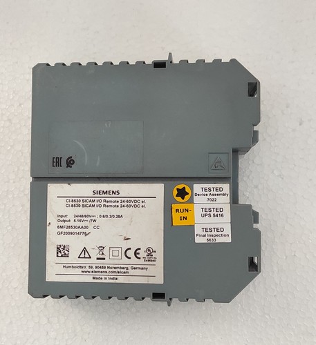SIEMENS SICAM CI-8530 6MF28530AA00 Siemens CI8530 I/O Module SICAM ...