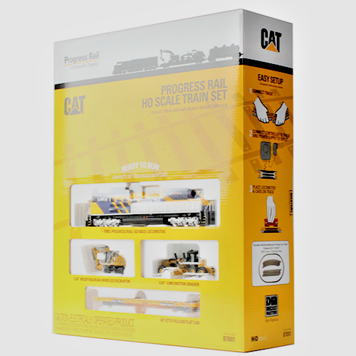 Diecast Masters 87001 CAT Caterpillar Progress Rail Train Set HO Scale 1:87 | eBay