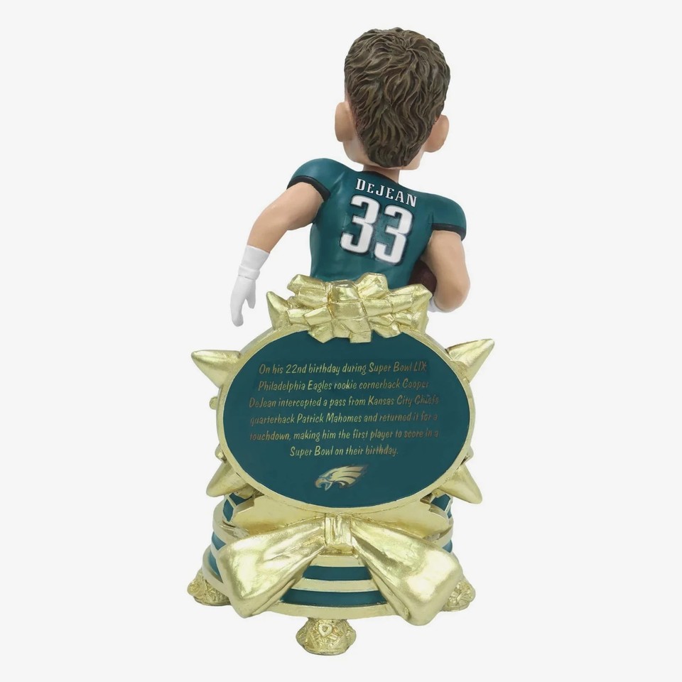 Cooper DeJean Philadelphia Eagles SB LIX Champions Birthday Pick 6 ...