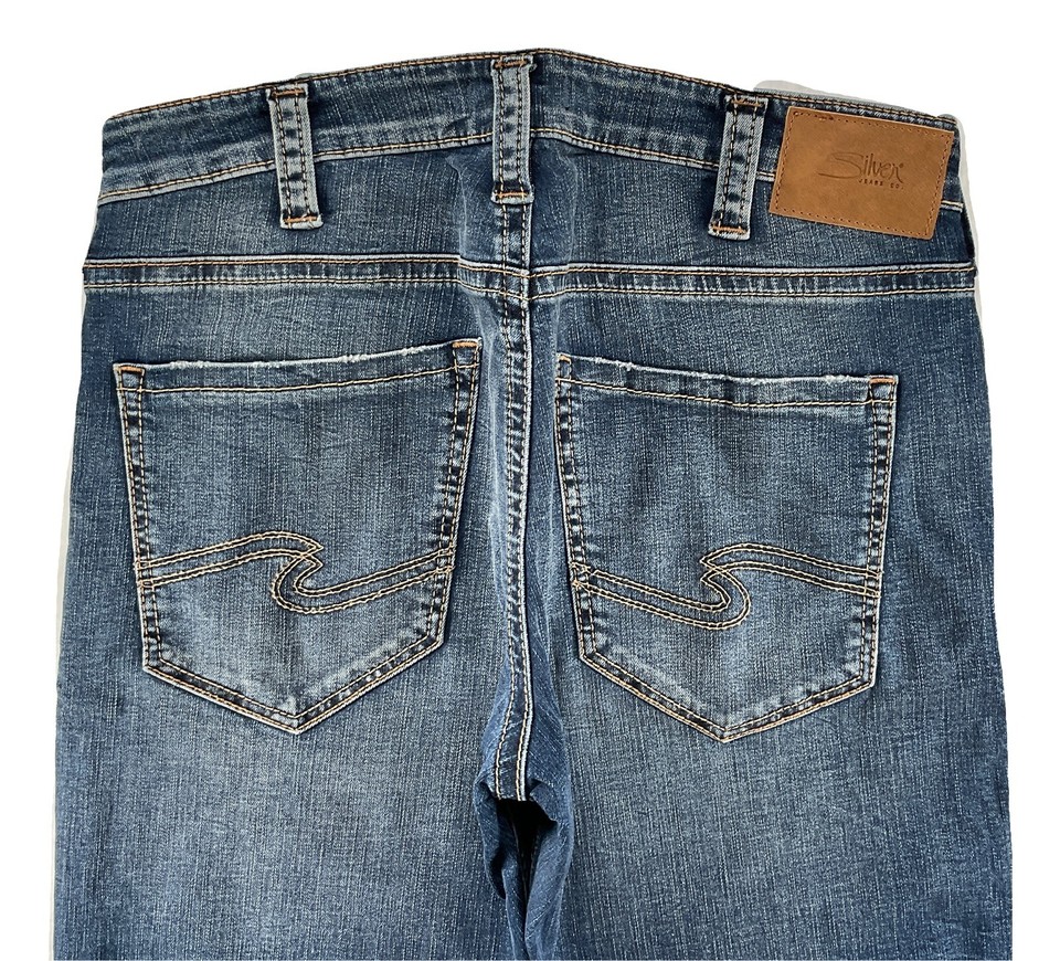 Silver Jeans Mid Rise Zac Relaxed Straight Leg Men's 30 32 33 40 42 ...