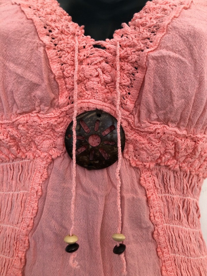 Artisan Peruvian Cotton Boho Gypsy Bohemian Peasant Mayan dress ...