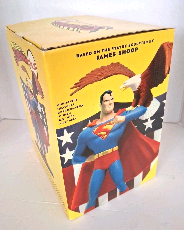 NEW 2006 SUPERMAN #14 MINI STATUE WITH SHIELD EAGLE JAMES SHOOP BOWEN ...