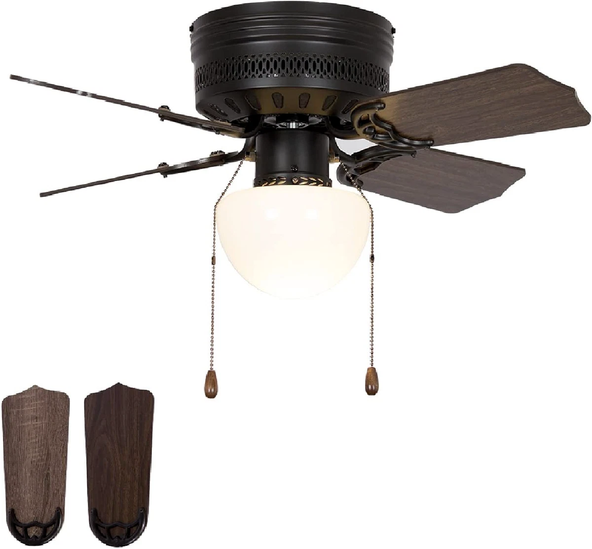 Small Hugger Ceiling Fans With Remote | Shelly Lighting