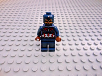 LEGO Minifigure - Captain America - Detailed Suit - Mask 76051 | eBay