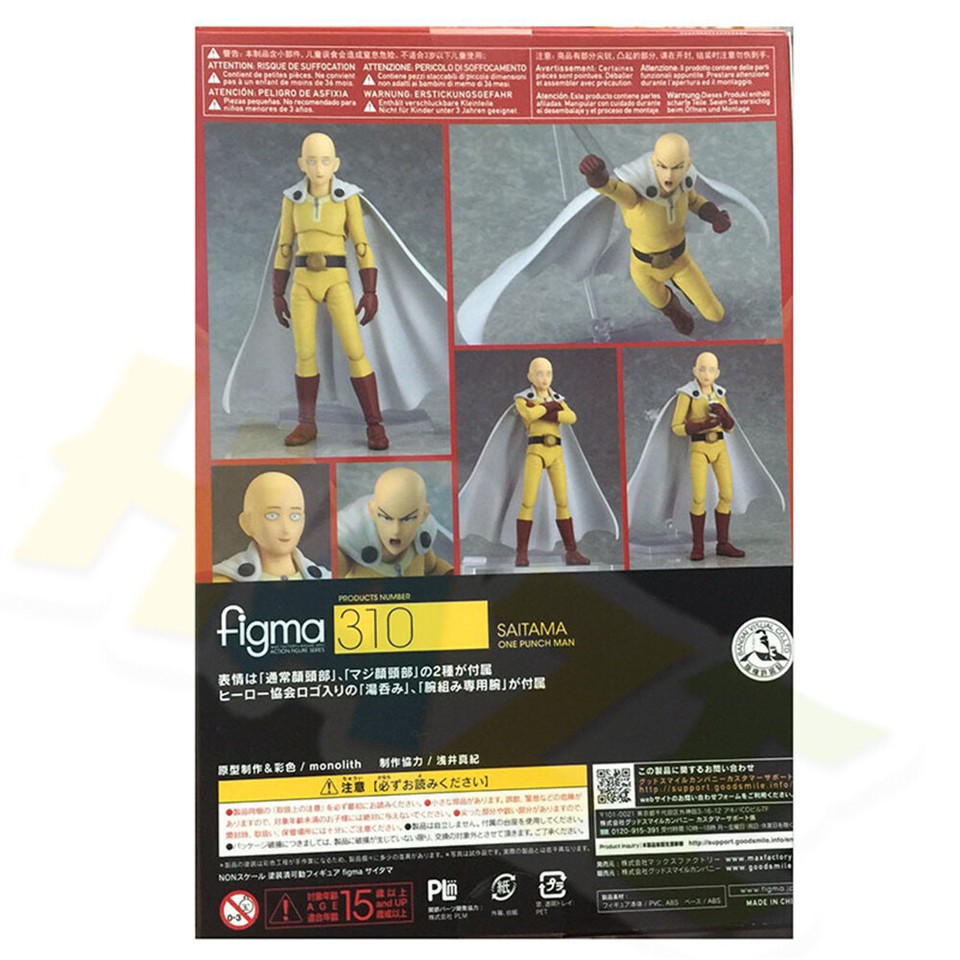 Figma 310# One Punch Man Saitama PVC Figur Modell 14cm Neu | eBay.de