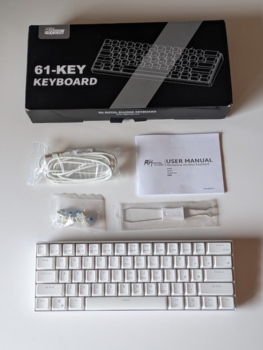 ROYAL KLUDGE RK61 60% Linear Switch Mechanical Gaming Keyboard RGB Blue ...